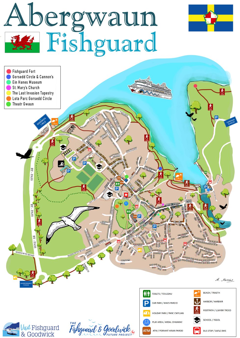Visitor's Map of Fishguard - Visit Fishguard